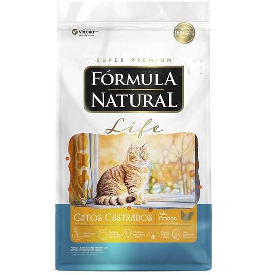 Ração Fórmula Natural Life para Gatos Adultos Castrados Sabor Frango ...