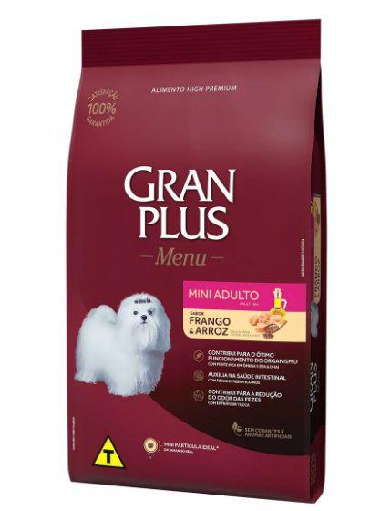 Ração Gran Plus Cão Menu Adulto Mini Frango e Arroz 3kg - Outros Pets ...