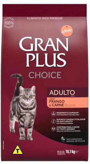 Ração Gran Plus Gatos Adultos Choice Frango e Carne - 10,1 Kg - Ração ...