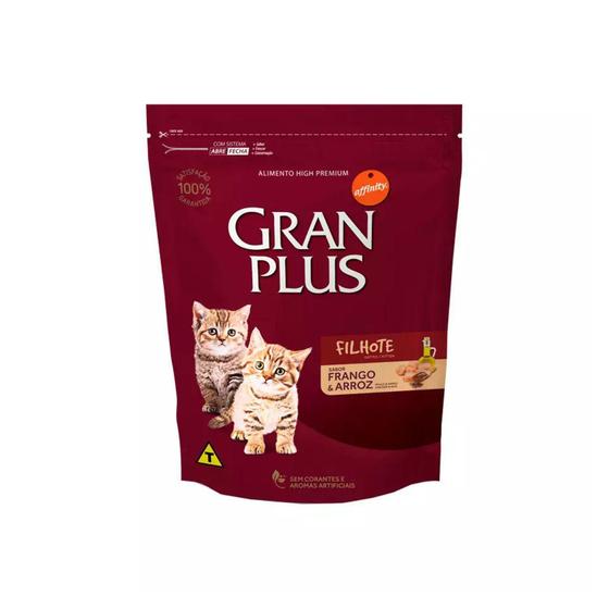 Ração Gran Plus Gatos Filhotes Frango/Arroz 3Kg - Ração Seca para Gato ...