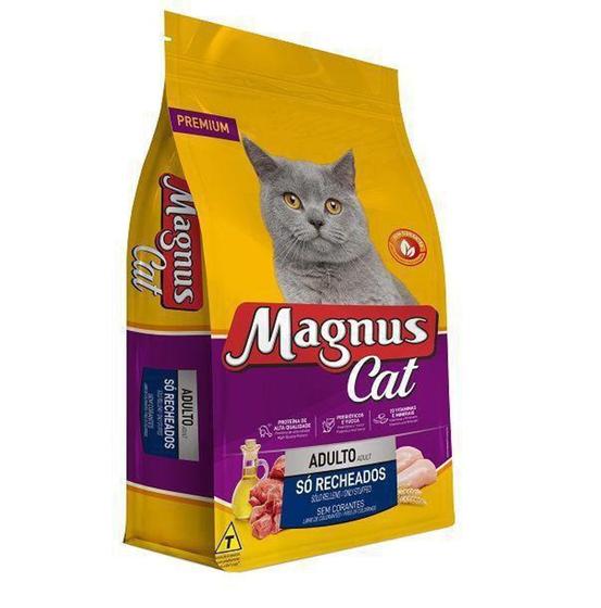 Ração Magnus Cat - Recheados sem Corantes Gatos Adultos (15kg). - Ração ...