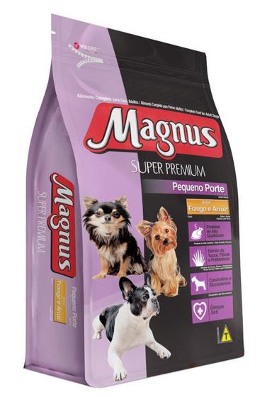 Ração Magnus Super Premium Adulto Pequeno Porte Frango/Arroz 10,1Kg ...