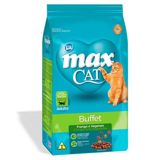 Ração Max Cat Sabores Buffet Frango e Vegetais 1 Kg - TOTAL - Outros ...