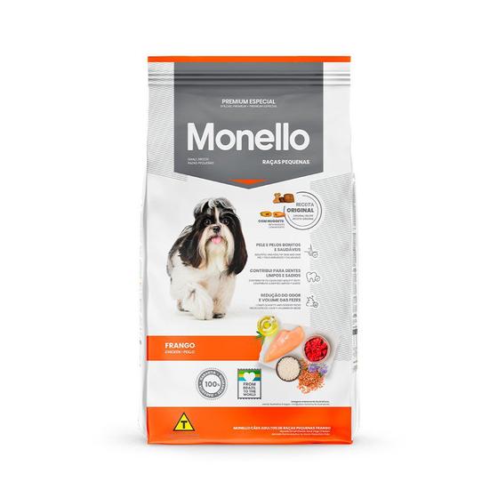 Ração Monello Dog para Cães Raças Pequenas Sabor Frango - 15kg - Outros ...