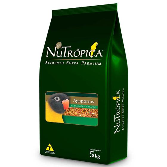 Ração Nutrópica Agapornis Extrusada com Frutas 5kg alimento Forpus ...