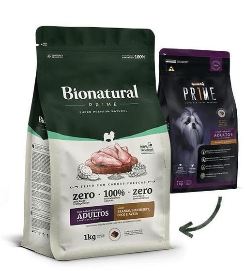 Ração Para Cachorro 2,5KG Special Dog/Bionatural Prime Cão Adulto Raças ...
