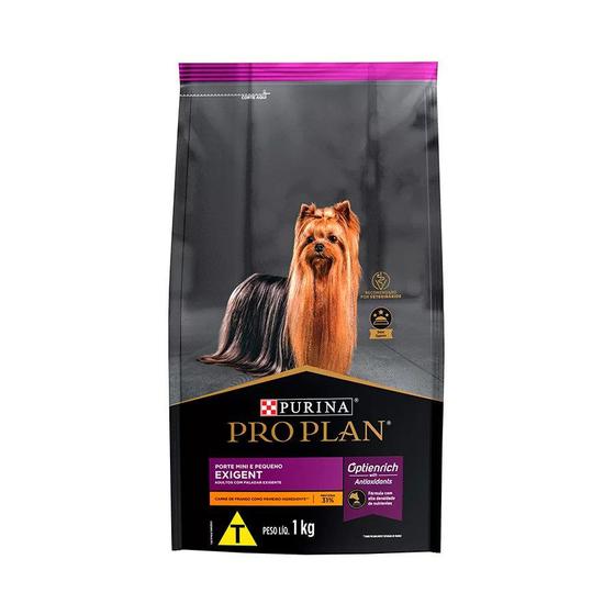 Ração Pro Plan Exigent para Cães Adultos de Raças Pequenas Sabor Frango ...
