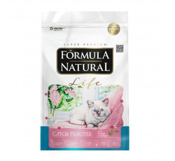 Ração Seca Fórmula Natural Life Frango e Salmão para Gatos Filhotes ...