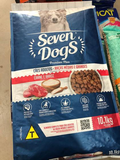 Ração Seven Dogs PREMIUM PLUS 10,1kg - Cães Adultos Raças médias e ... Ração Seven Dogs PREMIUM PLUS 10,1kg - Cães Adultos Raças médias e ...