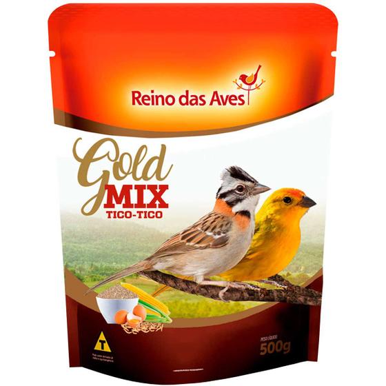 Ração Tico Tico Gold Mix Inseto Desidratado Vitamina Mineral 500g ...