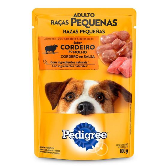 Ração Úmida para Cachorro Pedigree Adulto Sabor Cordeiro ao Molho em ...