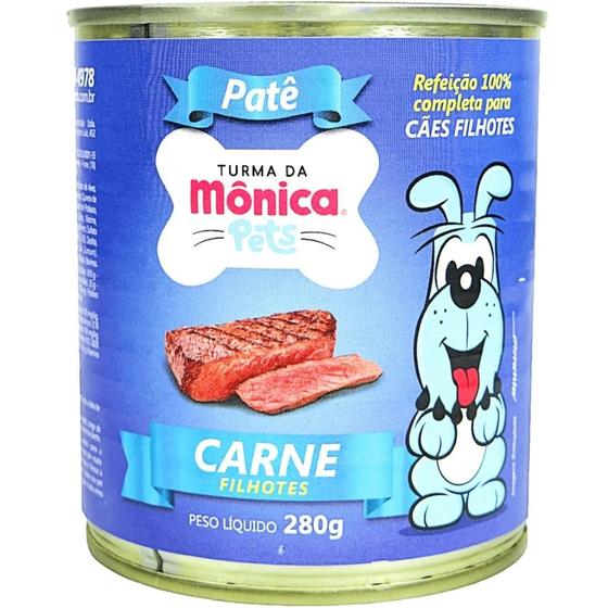 Ração Úmida Turma Da Mônica Pets Patê Sabor Carne 280G Cães ...