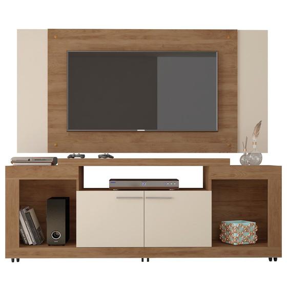 Rack Bancada Com Painel Extensível Para TV Até 55 Pol. Movie Buriti/Off ...