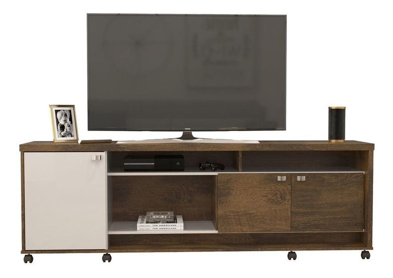 Rack Bancada Dallas - Canela/off White - Lukalian - Rack - Magazine Luiza