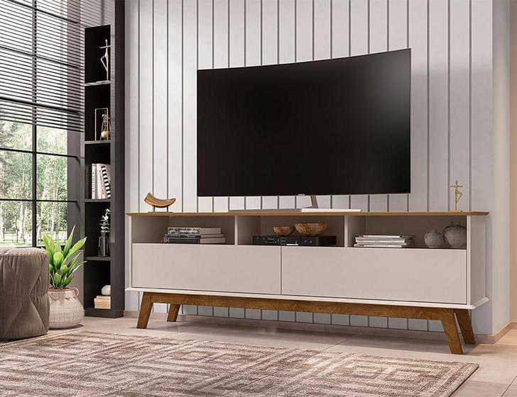 Rack Bancada Para TV 65 Polegadas Sala Elegant 2 Portas - Móveis ...