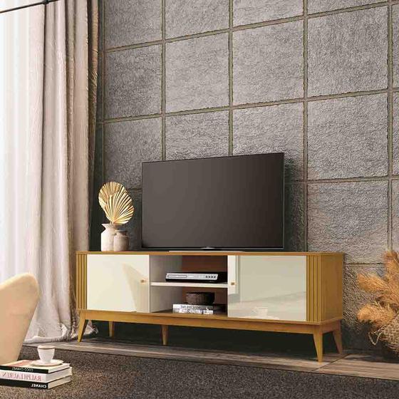 Rack Bancada Para Tv Até 60 Polegadas Legacy 1.6 Pés Madeira Off/Cedro ...