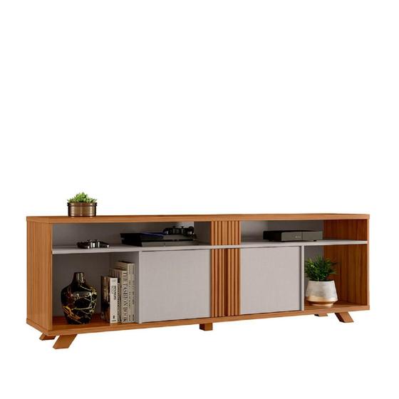 Rack Bancada para TV até 70 Polegadas 1,80m NT 1320 Freijó / Off White - Notável - Rack ...