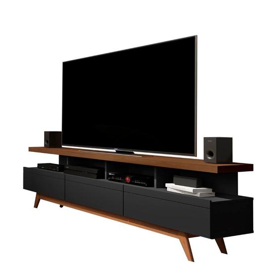 Rack Bancada para TV ate 75 Pol. Vivare Wood 1.8 Giga Moveis - Giga ...