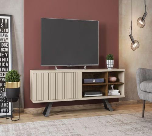 Rack Bancada Para Tvs Até 70 Polegadas 1 Porta 2,00cm - Greta - Dj - Rack - Magazine Luiza