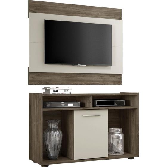 Rack com Painel para TV 43 Polegadas 1 Porta Show Notável Móveis - Rack ...