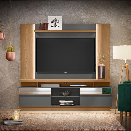 Rack com Painel para TV até 60 Polegadas Recife e Aurora com Fitas Led ...