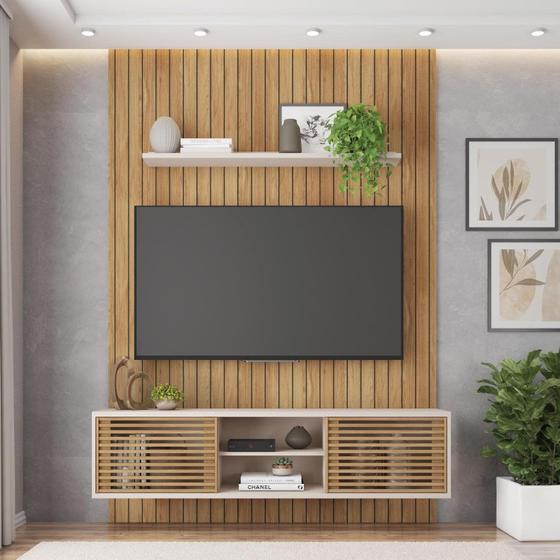 Rack com Painel para TV até 72 Polegadas 2 Portas Origem Caemmun - Rack com Painel - Magazine Luiza
