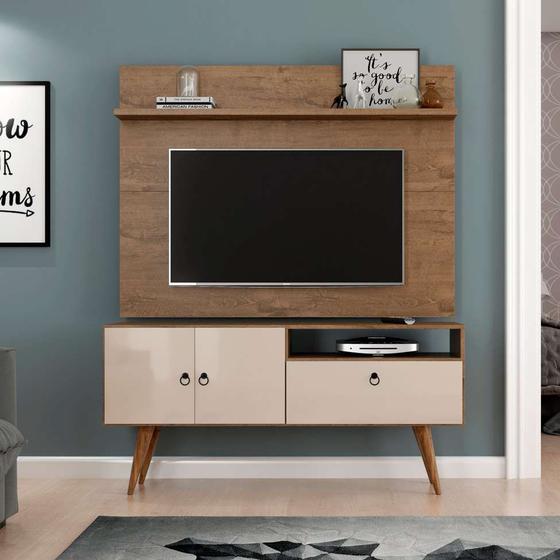 Rack com Painel para TV de 46 Polegadas Topázio Demolição e Off White ...
