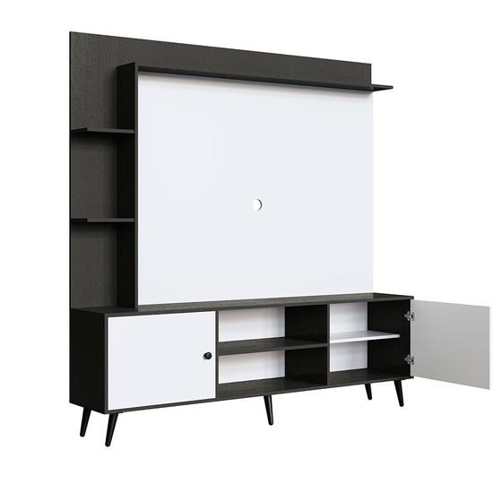 Rack com Painel para TV Retrô 2040 Até 50 Polegadas Quiditá - Rack com ...