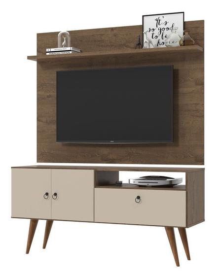 Rack com Painel Topázio Demolição com Off White - Patrimar Móveis ...