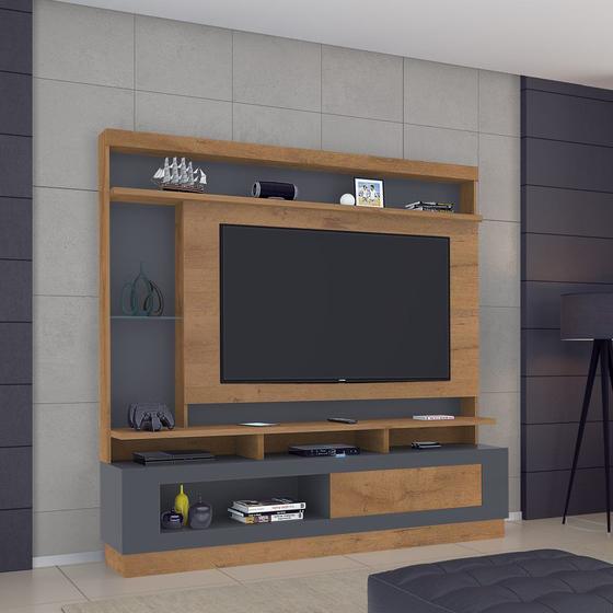 Rack Com Painel Verona Home Theater TV Até 65 Polegadas Sala Estar 1 ...