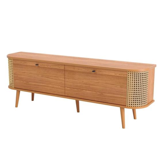 Rack Curve TB308 Freijó com Palha Natural Sextavada 180 cm - 69479 ...