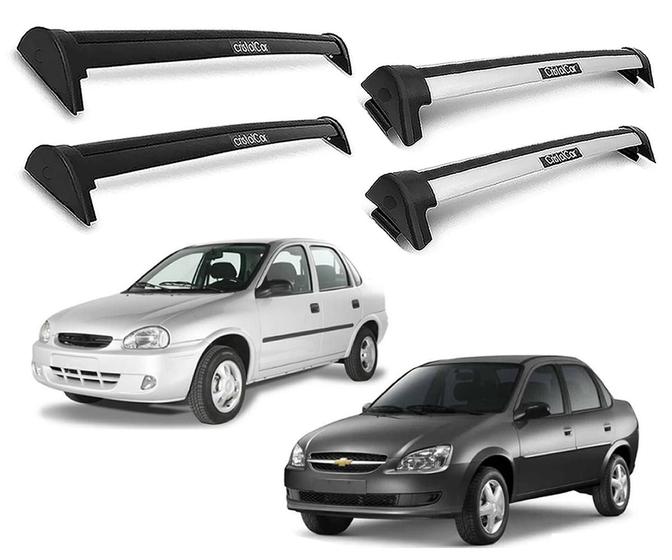 Rack De Teto Alumínio Bagageiro Corsa Classic 4Pts Até 2016 - Rack De ...