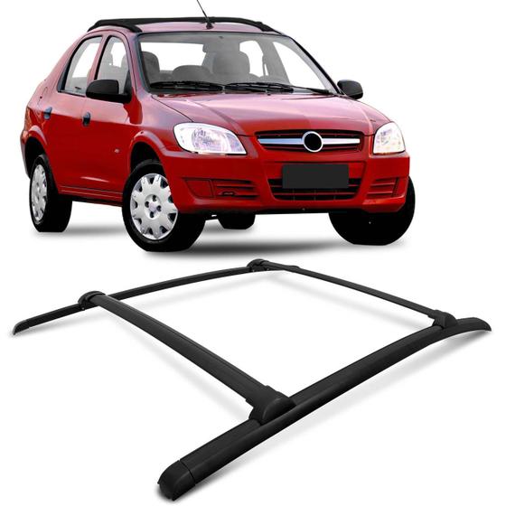 Rack de Teto Bagageiro Prisma 2006 2007 2008 2009 2010 2011 2012 Preto ...
