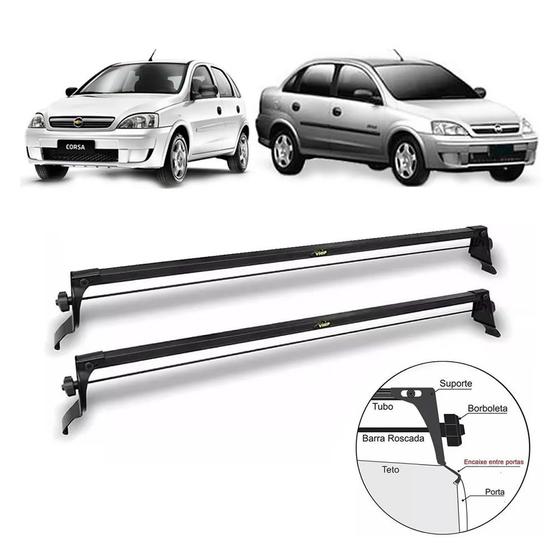 Rack de Teto Corsa Premium Joy Maxx Sedan Hatch Novo Vhip - Rack e Travessa de Teto - Magazine Luiza