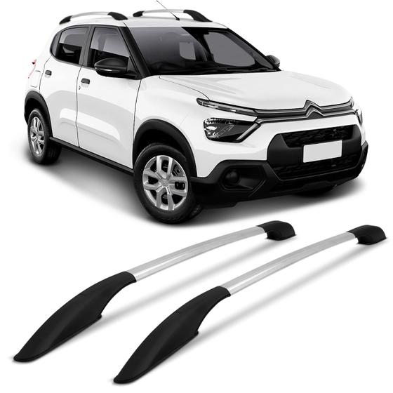 Rack de Teto Longarina Decorativo Citroën C3 2013 a 2023 Alumínio ...