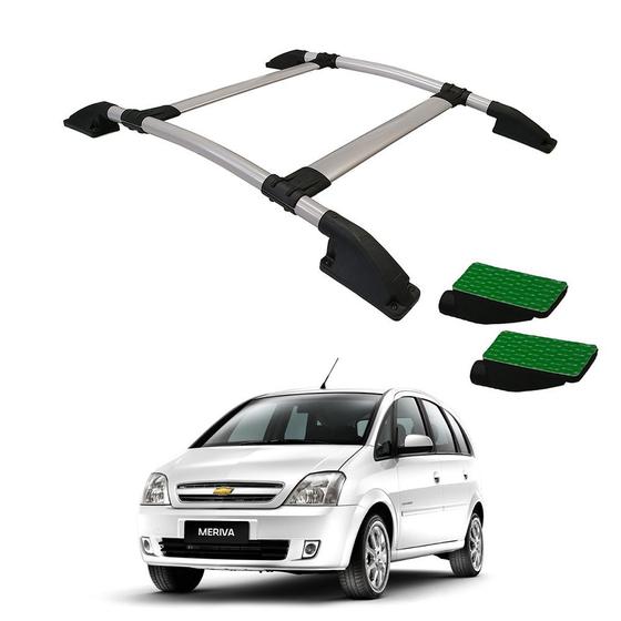 Rack De Teto Meriva 2003 a 2008 2009 2010 2011 2012 Prata - VF - Rack e ...
