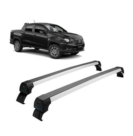 Rack de Teto Prata Nova Fiat Strada Cab. Dupla Sem Longarina - LONG ...
