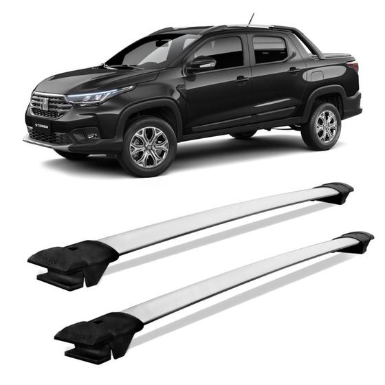 Rack de Teto Travessa Fiat Strada 2021 Alumínio Prata Larga - Track ...