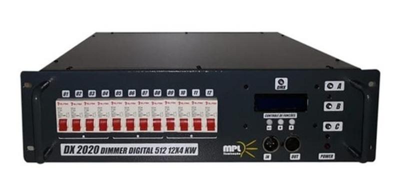 Rack Dimmer 12 Canais Digital 4000W Por Canal 220/380V - Mpl Iluminacao ...