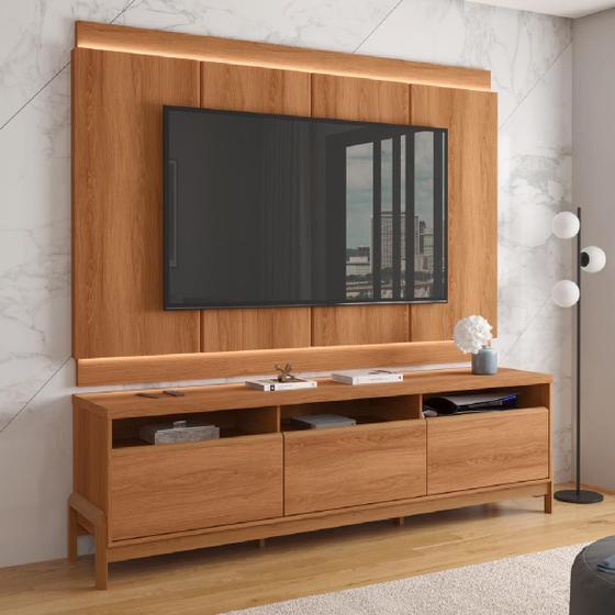 Rack Elegance com Painel Marrocos para TV até 75 polegadas 1 Porta 2 ...