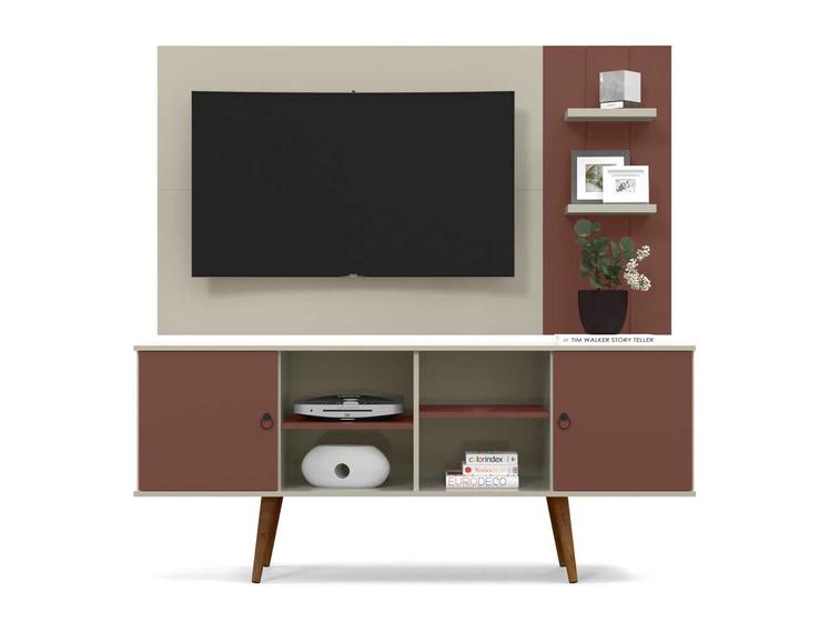 Rack Estrela com Painel Itália Off White com Terracota - Patrimar ...