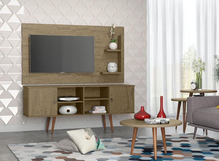 Rack Estrela com Painel Universo Demolição - Patrimar Móveis - Rack com ...