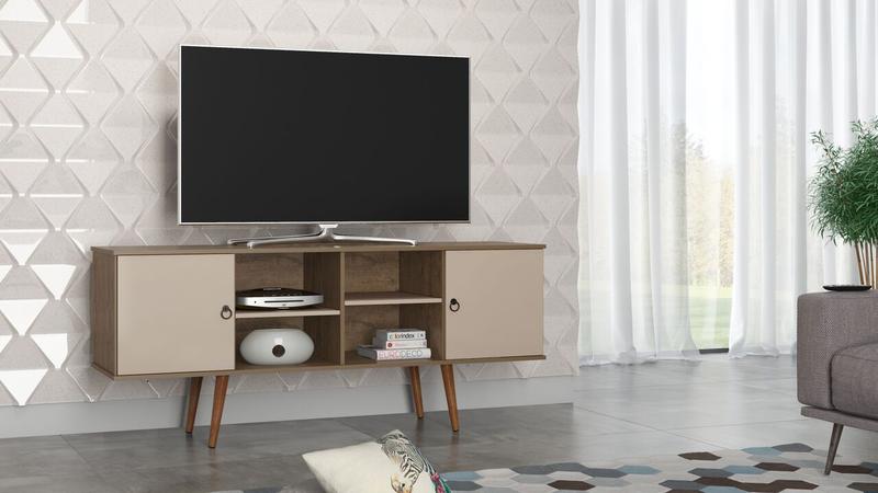 Rack Estrela Demolição com Off White - Patrimar Móveis - Rack ...