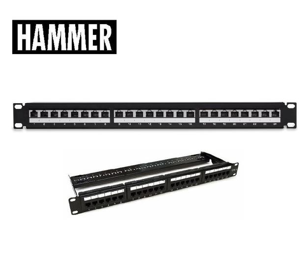 Rack Hammer Patch Panel 24P - Rj-45 Cat.6E - 1U - 19 - Patch Panel ...
