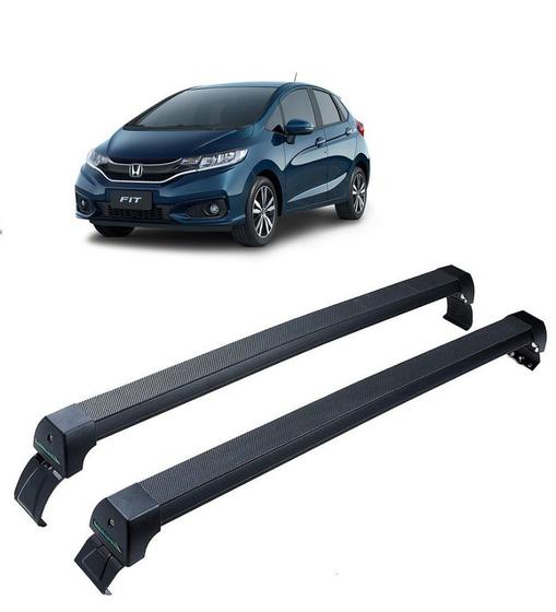 Rack Honda Fit 2015 Diante Aluminio Long Life Sports Preto - Rack e ...