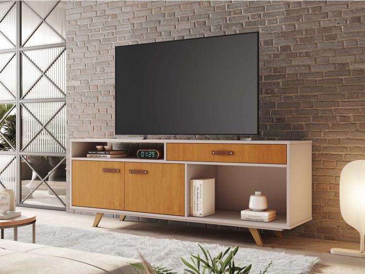 Rack Impar Para TV até 65 Polegadas Jcm Off Cinamomo - Rack - Magazine Luiza