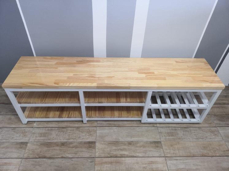 Rack Industrial 170x40x50Alt Com 2 Prateleiras e Espaço para Adega ...