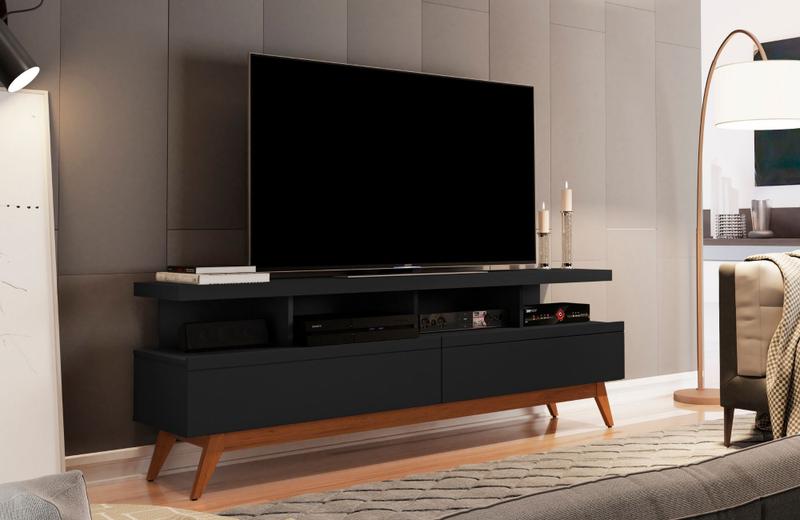 Rack Moderno para Sala TV 65" Vivare Wood 1.6 Giga Móveis - Antô Móveis ...