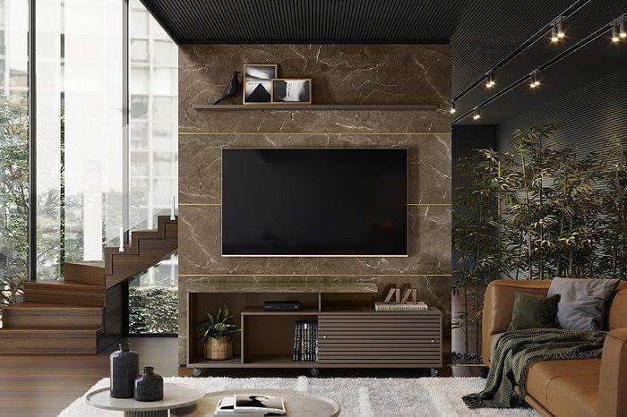 Rack+Painel Frizz Master para TV de até 75 polegadas - Imperial/Sépia ...