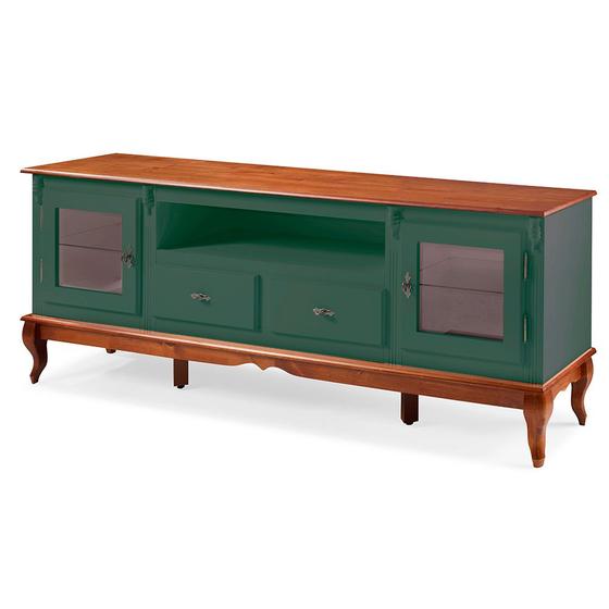 Rack para Sala Pés Luis XV 2 Gavetas 2 Portas e Nicho 60503 Linz Móveis ...